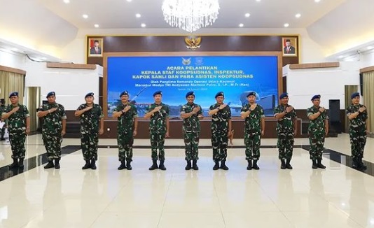 Panglima Koopsudnas Lantik Pejabat Utama Koopsudnas - sergap TKP