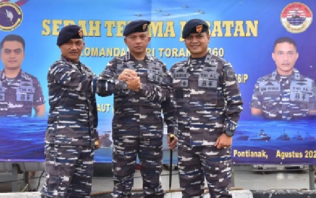 Dansatrol Lantamal XII Pimpin Acara Sertijab Komandan KRI Torani-860 ...