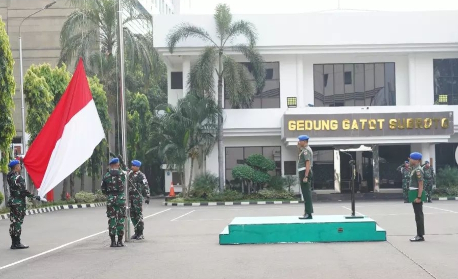 Puspomad Gelar Upacara Bendera Setiap Senin - sergap TKP